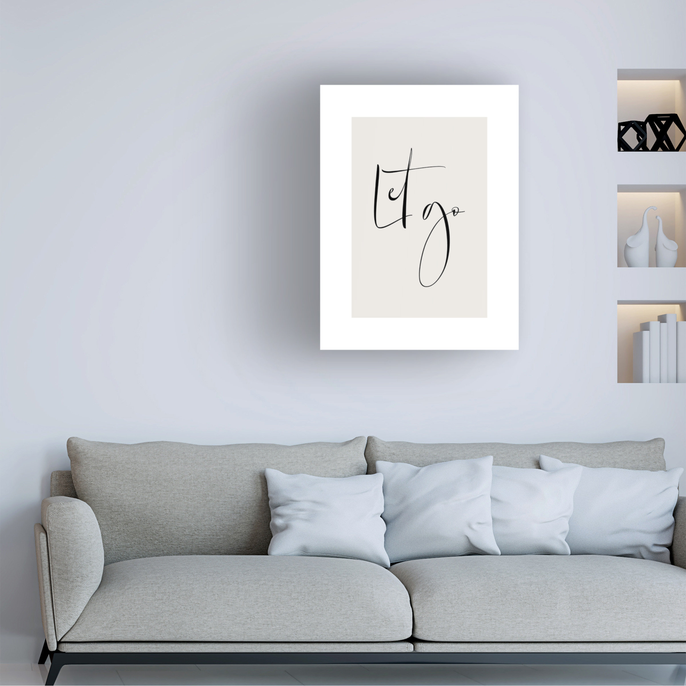 Trademark Fine Art Modern & Contemporary Beth Cai Let Go On Canvas Textual Art | Wayfair